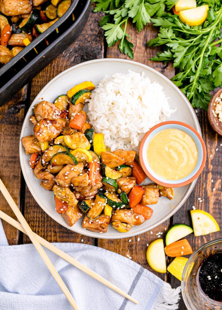 Air Fryer Chicken Hibachi - My Air Fryer Kitchen