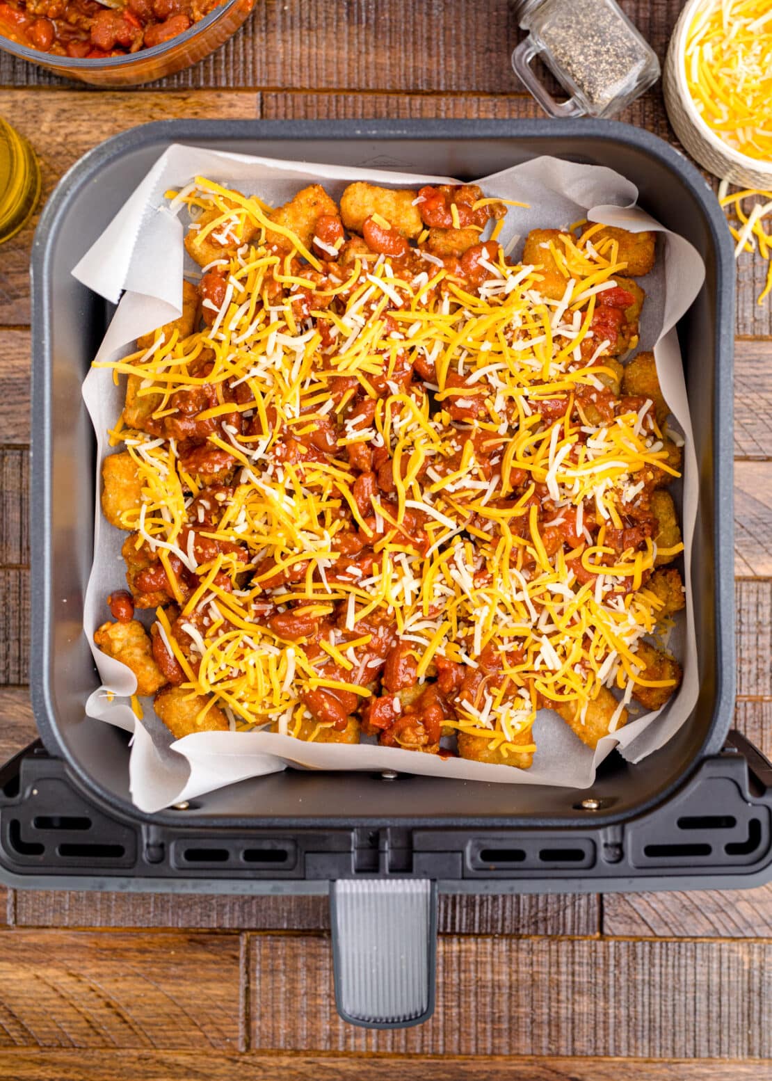 Air Fryer Chili Cheese Tots - My Air Fryer Kitchen