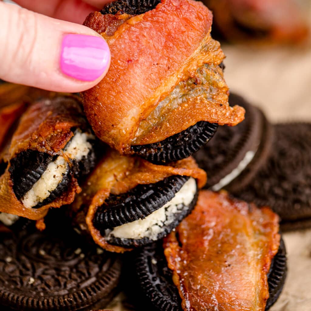 Air Fryer Bacon Wrapped Oreos - My Air Fryer Kitchen